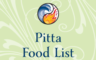 Ayurvedic Doshic Food Lists | Ayurvedic Health Center | Guided ...